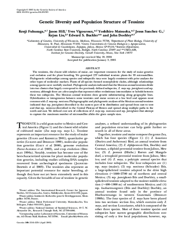 (PDF) Genetic diversity and population structure of the synthetic ...