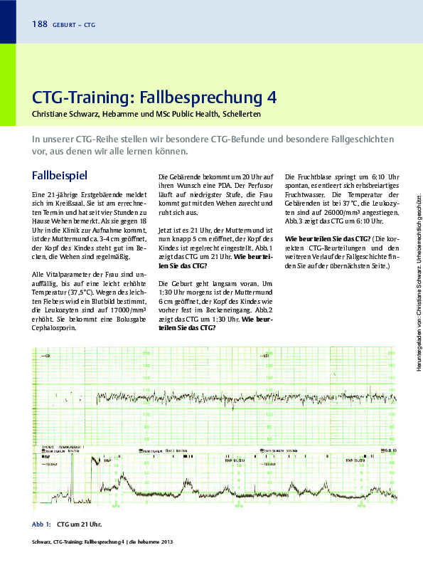 Pdf Ctg Training Fallbesprechung 4