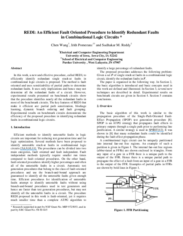 Pdf Multiple Fault Detection In Fan Out Free Circuits Using Minimal Single Fault Test Set
