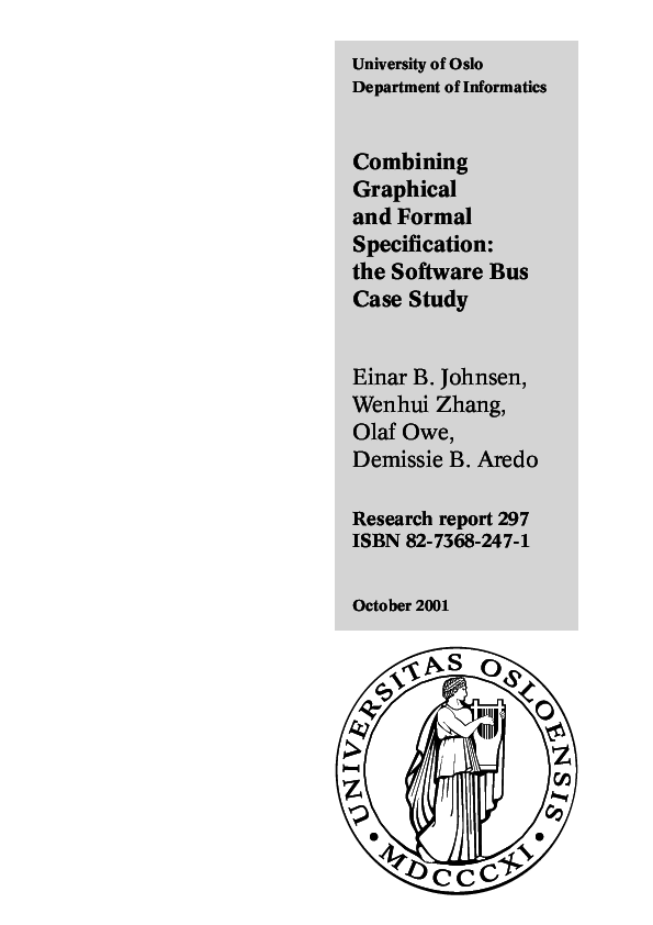 (PDF) Combining Graphical and Formal Specification: the Software Bus ...