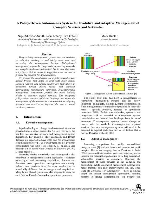 (PDF) A Policy-Driven Autonomous System for Evolutive and Adaptive Management of Complex ...