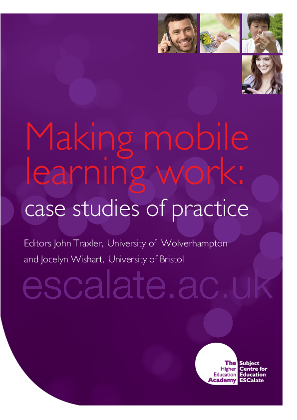 (PDF) Making mobile learning work : case studies of practice