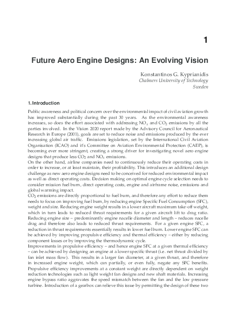 (PDF) Future Aero Engine Designs: An Evolving Vision