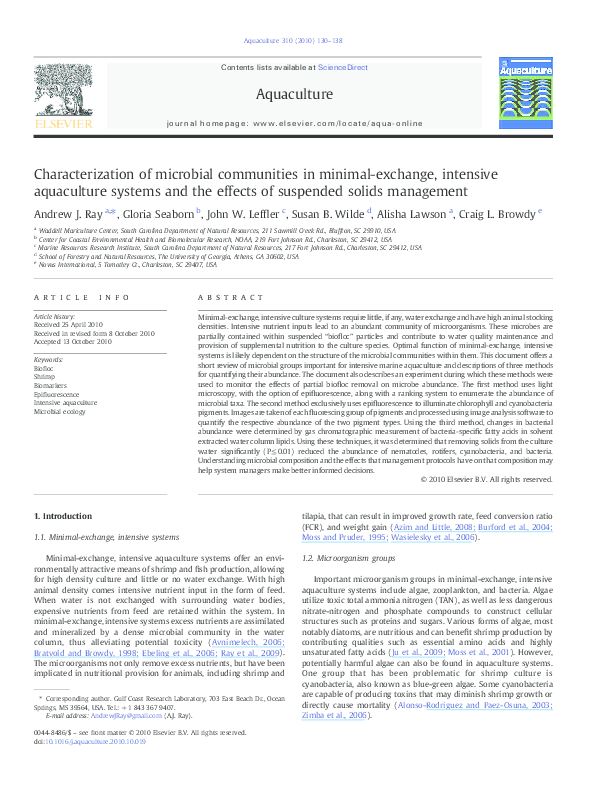 Pdf Characterization Of Microbial Communities In Marine Surface Sediments By Terminal