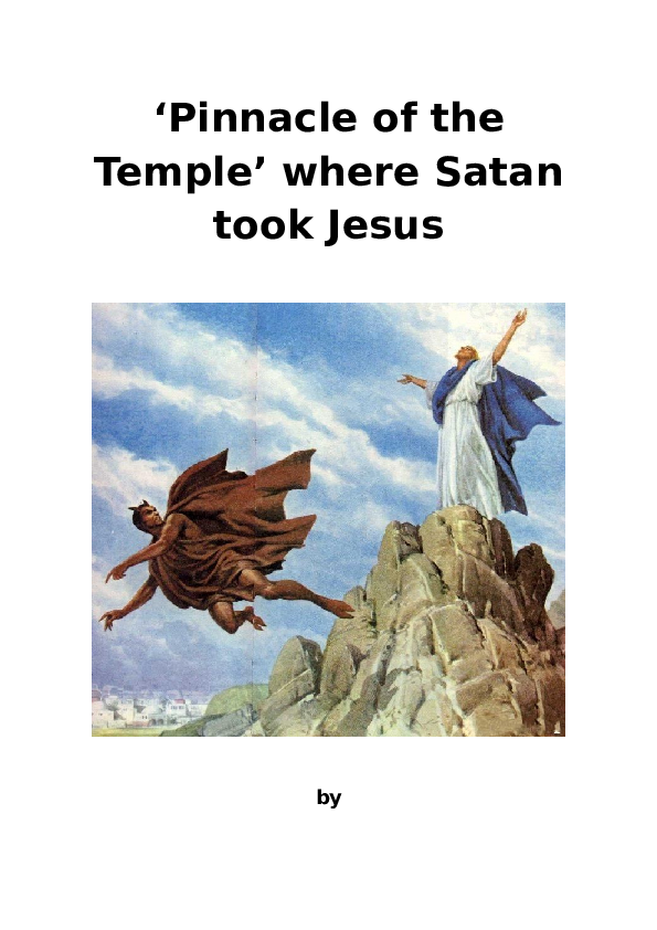 (DOC) 'Pinnacle of the Temple' where Satan took Jesus