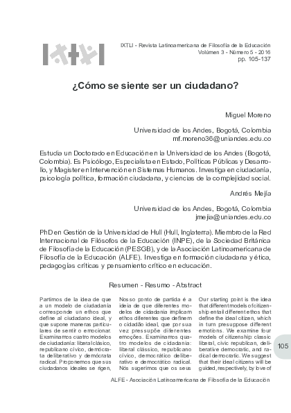 (PDF) ¿Cómo se siente ser un ciudadano?