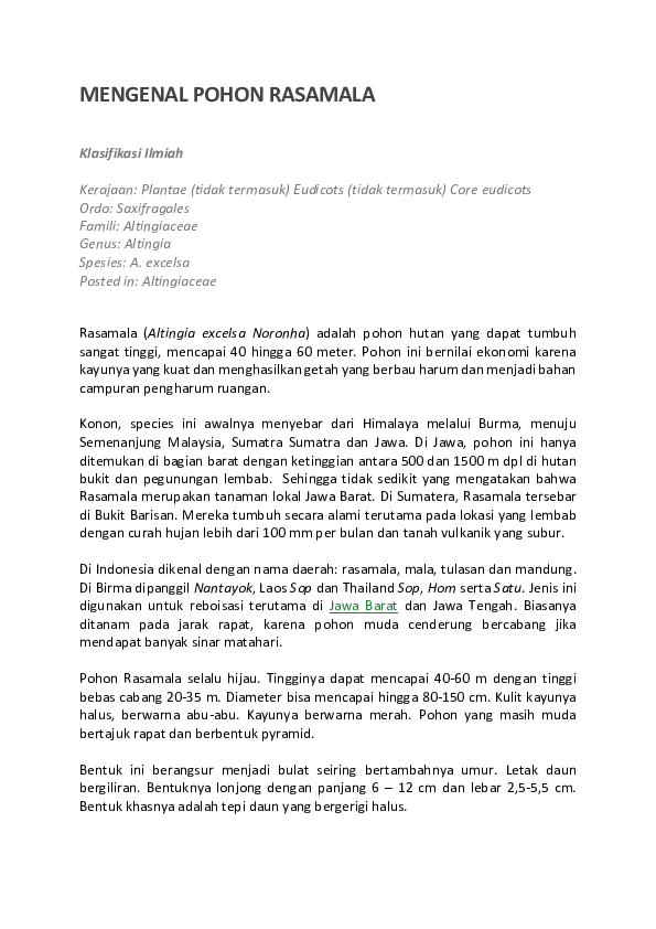 (PDF) MENGENAL POHON RASAMALA