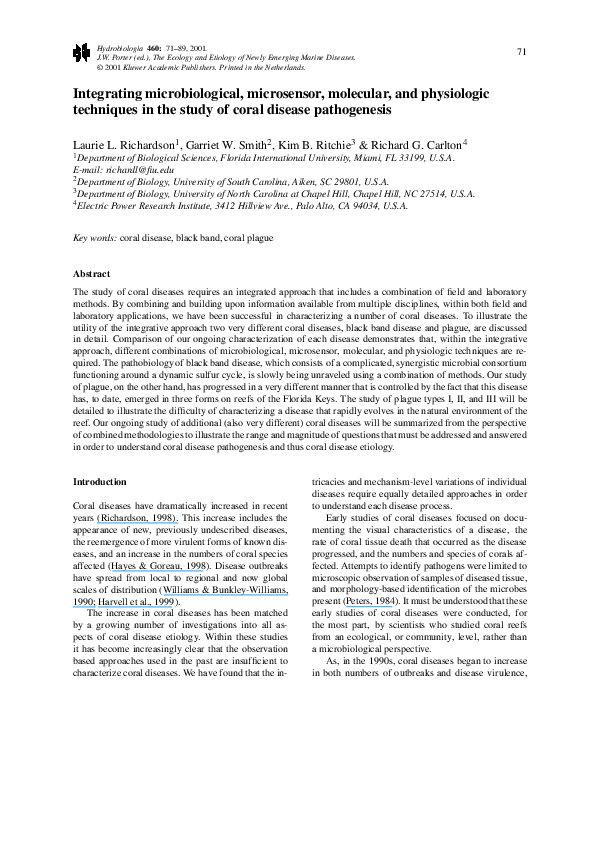(PDF) Integrating microbiological, microsensor, molecular, and ...