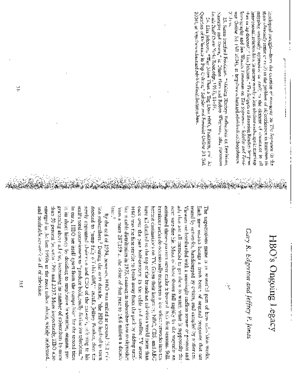 (PDF) “HBO’s Ongoing Legacy,” with Gary R. Edgerton. In The Essential ...