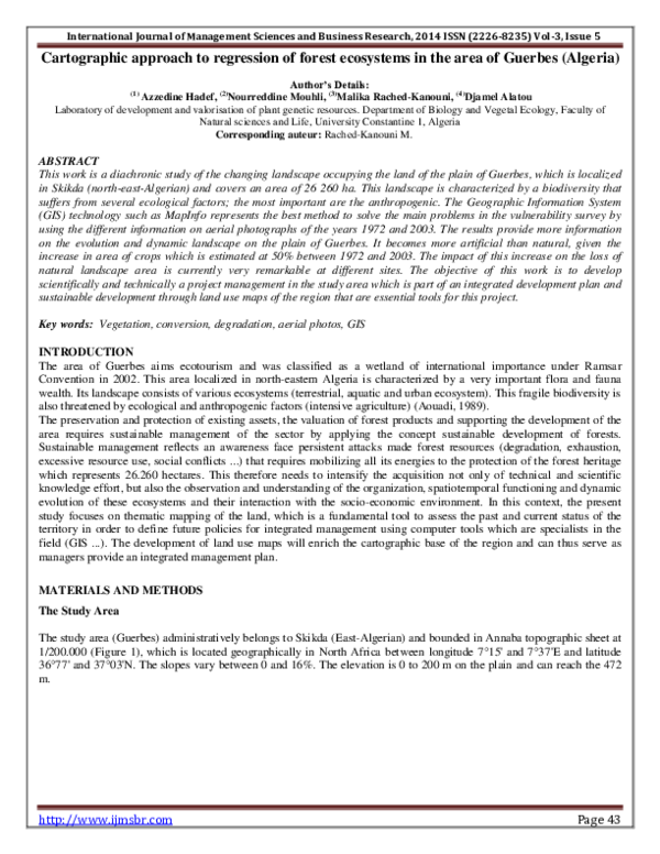 (PDF) Cartographic approach to regression of forest ecosystems in the ...