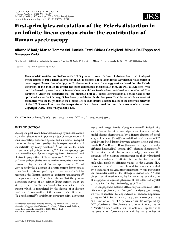 (PDF) First-principles calculation of the Peierls distortion in an ...