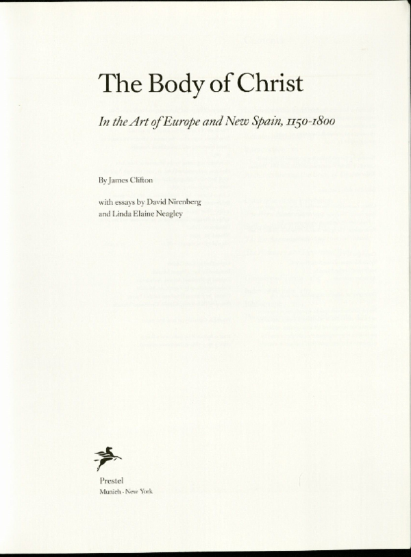 (PDF) Introduction. The Body of Christ in the Art of Europe and New ...