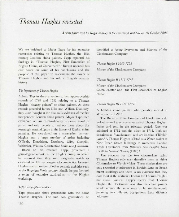 (PDF) Thomas Hughes revisited
