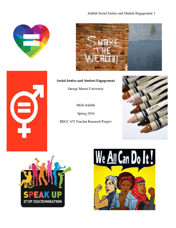 (PDF) Social Justice and Student Engagement