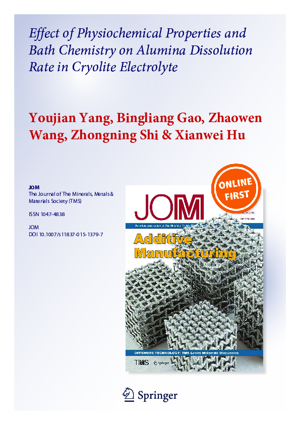 (PDF) Formation of Side Ledge and Bottom Ledge in an Aluminum ...