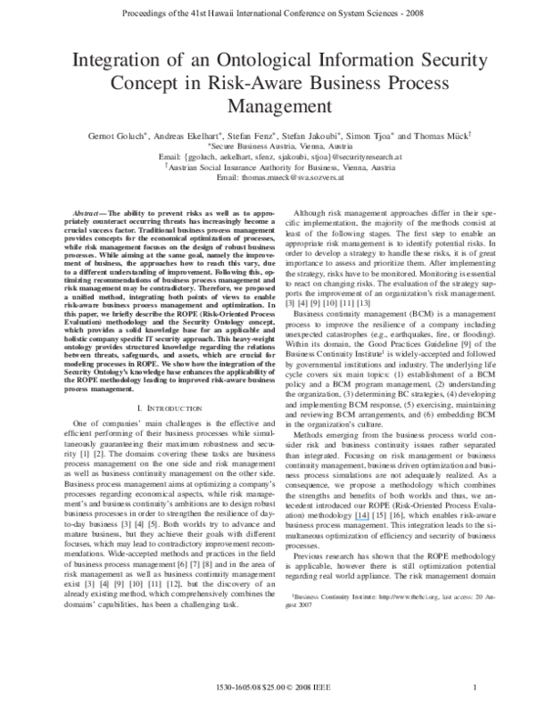 (PDF) Integration of an Ontological Information Security Concept in ...