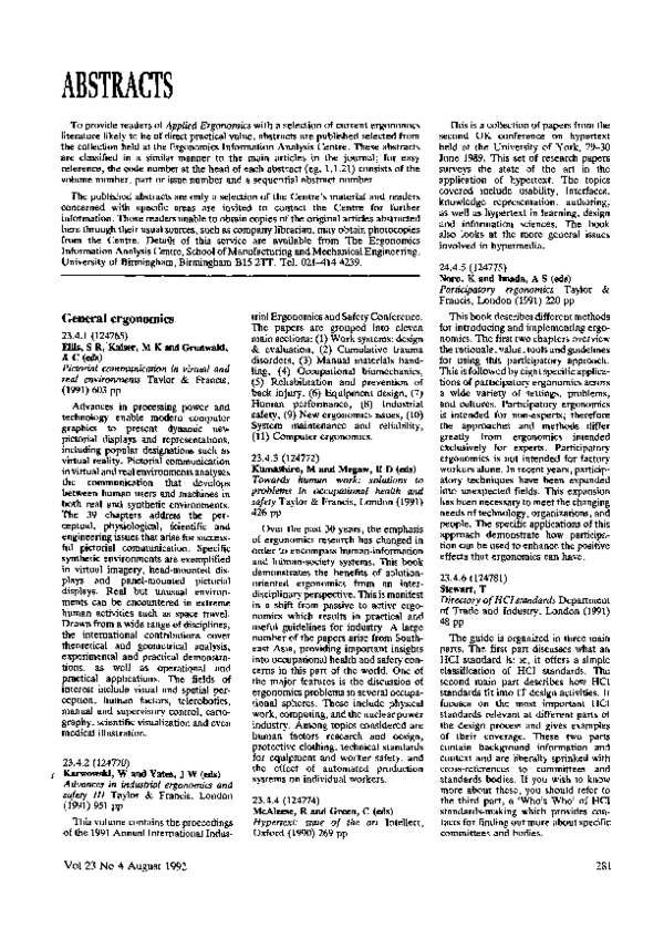 (PDF) Pictorial communication in virtual and real environments
