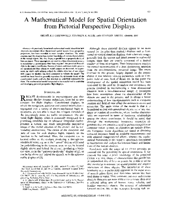 (PDF) A mathematical model for spatial orientation from pictorial ...