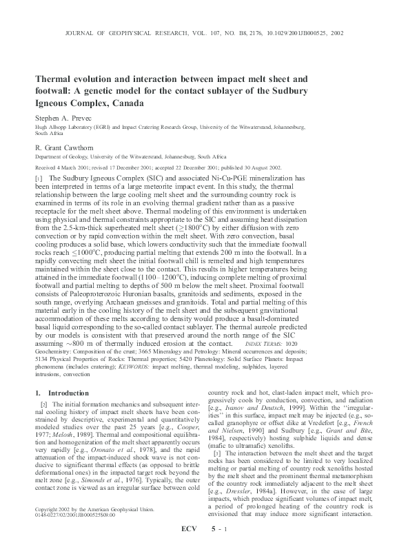 (PDF) Poster: The Acraman Impact Melt Rock Revisited | Peter Haines ...