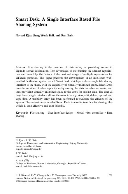 (PDF) Smart Desk: A Single Interface Based File Sharing System