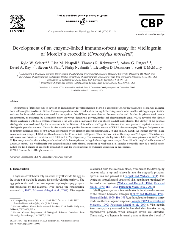 (PDF) Development of Enzyme-Linked Immunosorbent Assays for the Insecticide Chlorpyrifos. 1 ...