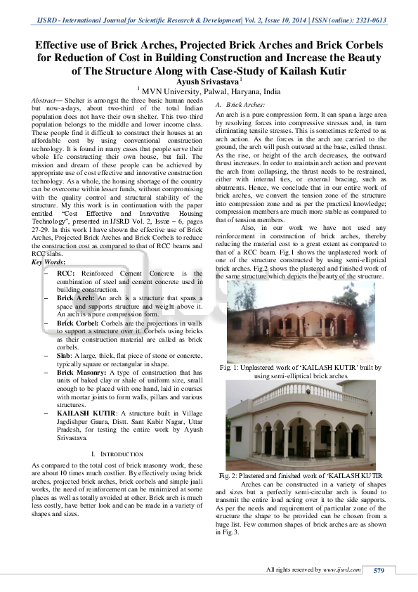 (PDF) Effective use of Brick Arches, Projected Brick Arches and Brick ...