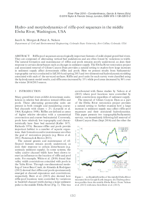 (PDF) Hydro- and morphodynamics of riffle-pool sequences in the middle ...