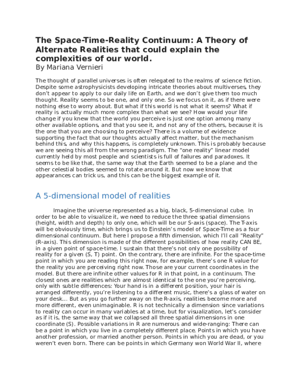 (DOC) The Space-Time-Reality Continuum: A Theory of Alternate Realities ...
