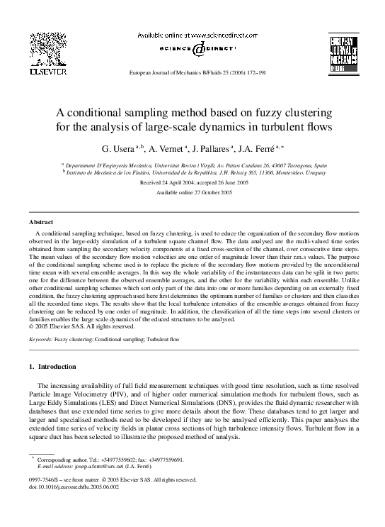 (PDF) A conditional sampling method based on fuzzy clustering for the analysis of large-scale ...