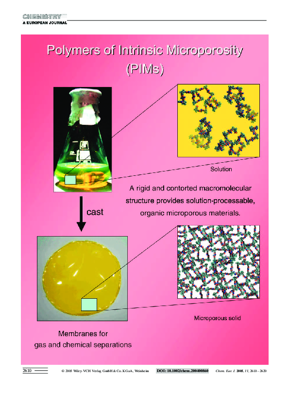 (PDF) Polymers of Intrinsic Microporosity (PIMs): Bridging the Void ...
