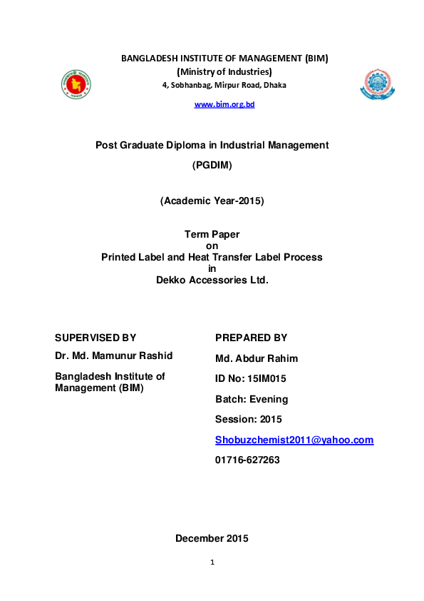 (PDF) Printed Label Production Process and Development.pdf