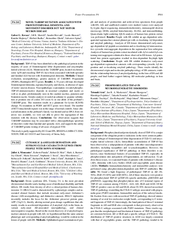(PDF) Cytosolic β-amyloid deposition and supranuclear cataracts in ...