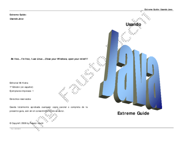(PDF) Extreme Guide: Usando Java Extreme Guide | Jose Marin - Academia.edu