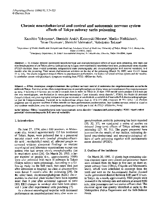 (PDF) Chronic neurobehavioral and central and autonomic nervous system ...