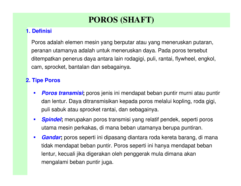 (PDF) POROS (SHAFT)