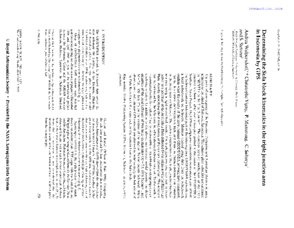 (PDF) Determining the Sula block kinematics in the triple junction area ...