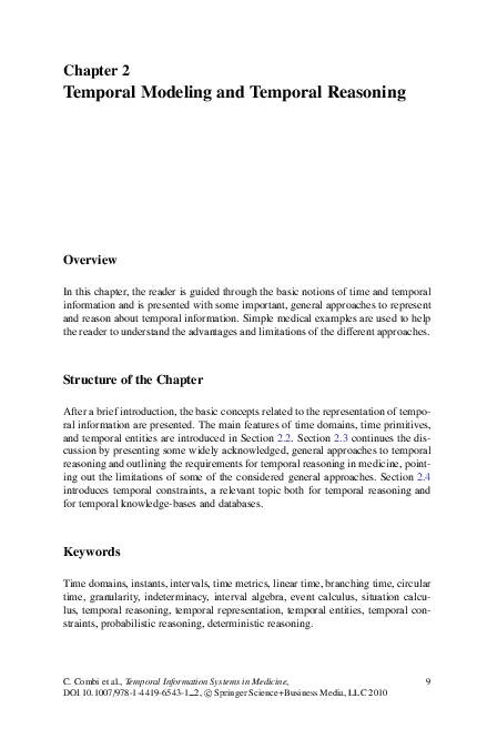 (PDF) Temporal Modeling and Temporal Reasoning | E. Keravnou-Papailiou - Academia.edu