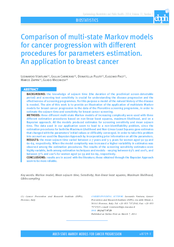 (PDF) Uncertainty quantification on a spatial Markov-chain model for ...