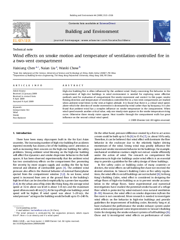 (PDF) Wind effects on smoke motion and temperature of ventilation ...