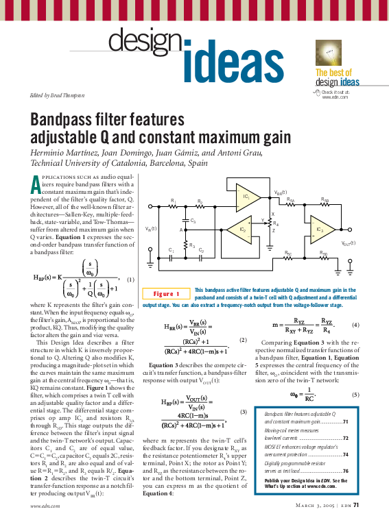 (PDF) Digitally programmable resistor serves as test load