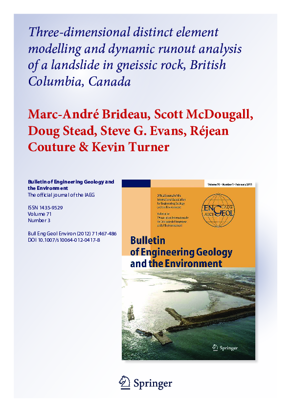 (PDF) Three-dimensional distinct element modelling of relay growth and breaching along normal faults