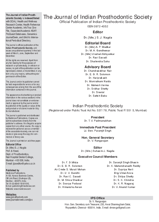 (PDF) Rotational path removable partial denture: A literature review