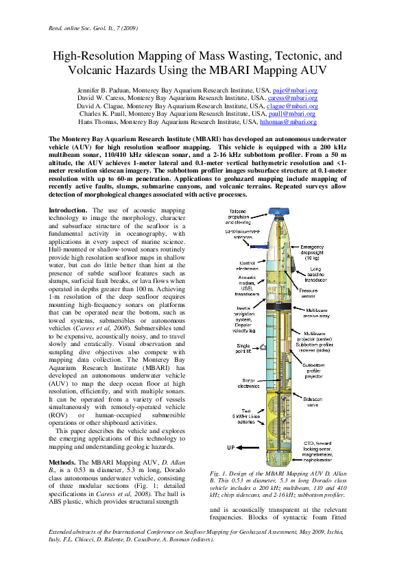 (PDF) High-Resolution Mapping of Mass Wasting, Tectonic, and Volcanic ...