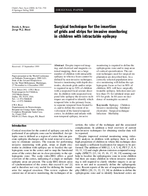 (PDF) Surgical technique for the insertion of grids and strips for ...