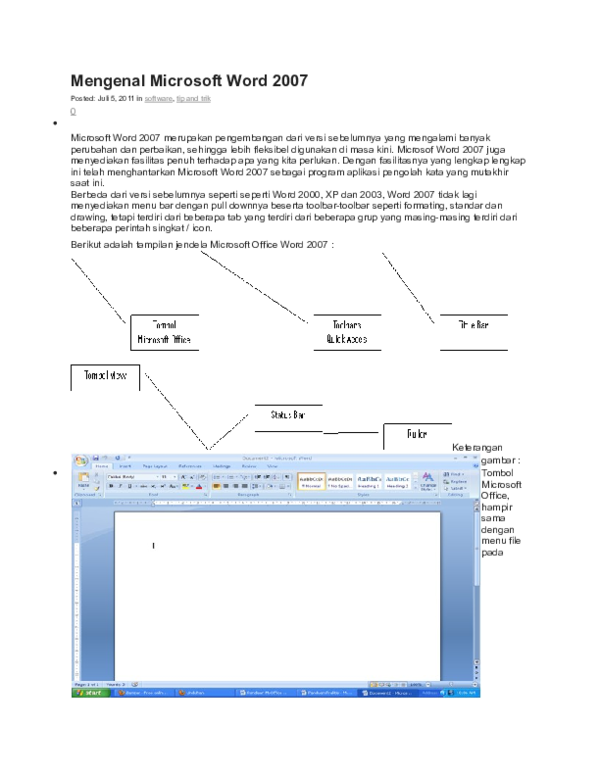 (DOC) Mengenal Microsoft Word 2007