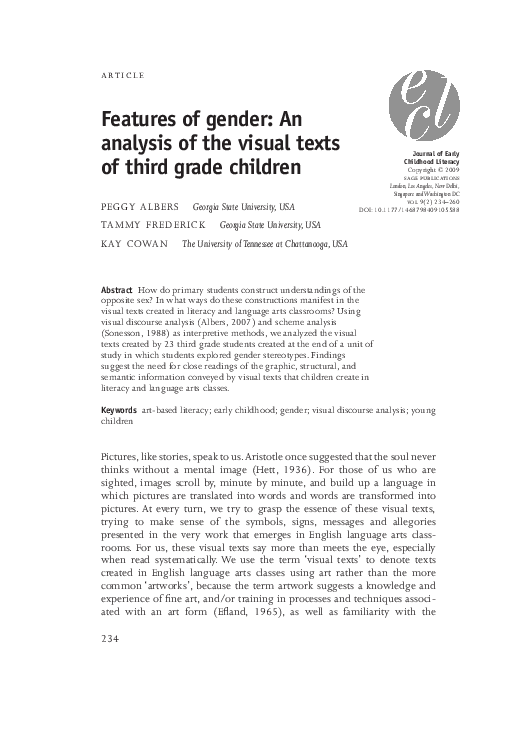 (PDF) Features of gender: An analysis of the visual texts of third ...