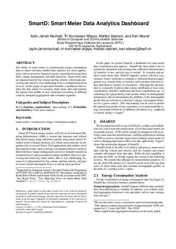 (PDF) SmartD: Smart Meter Data Analytics Dashboard