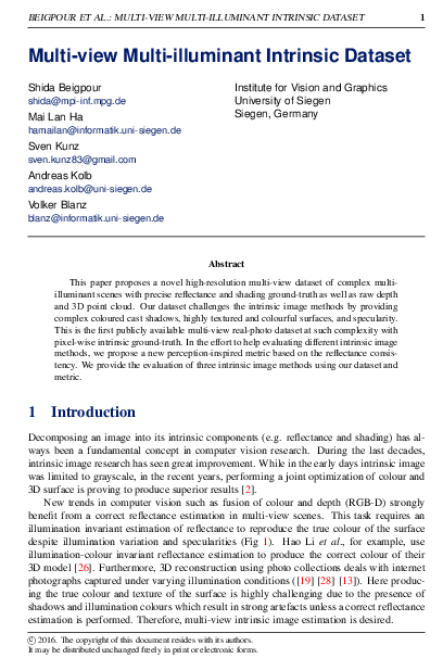 (PDF) Multi-view Multi-illuminant Intrinsic Dataset