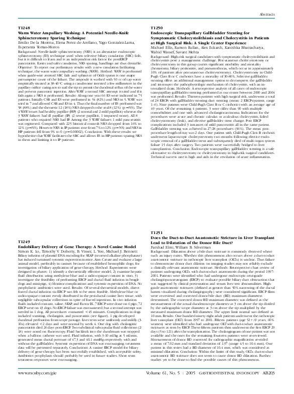(PDF) Endoscopic Transpapillary Gallbladder Stenting for Symptomatic ...