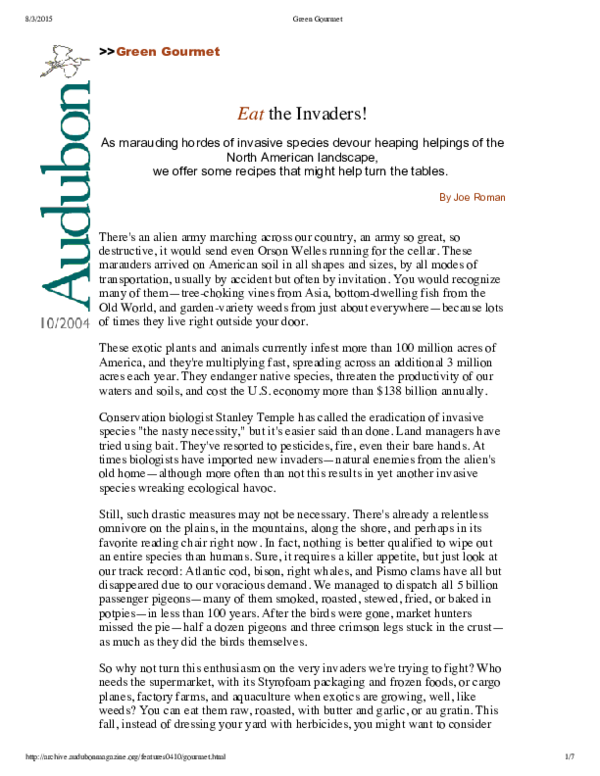 (PDF) Eat the Invaders!